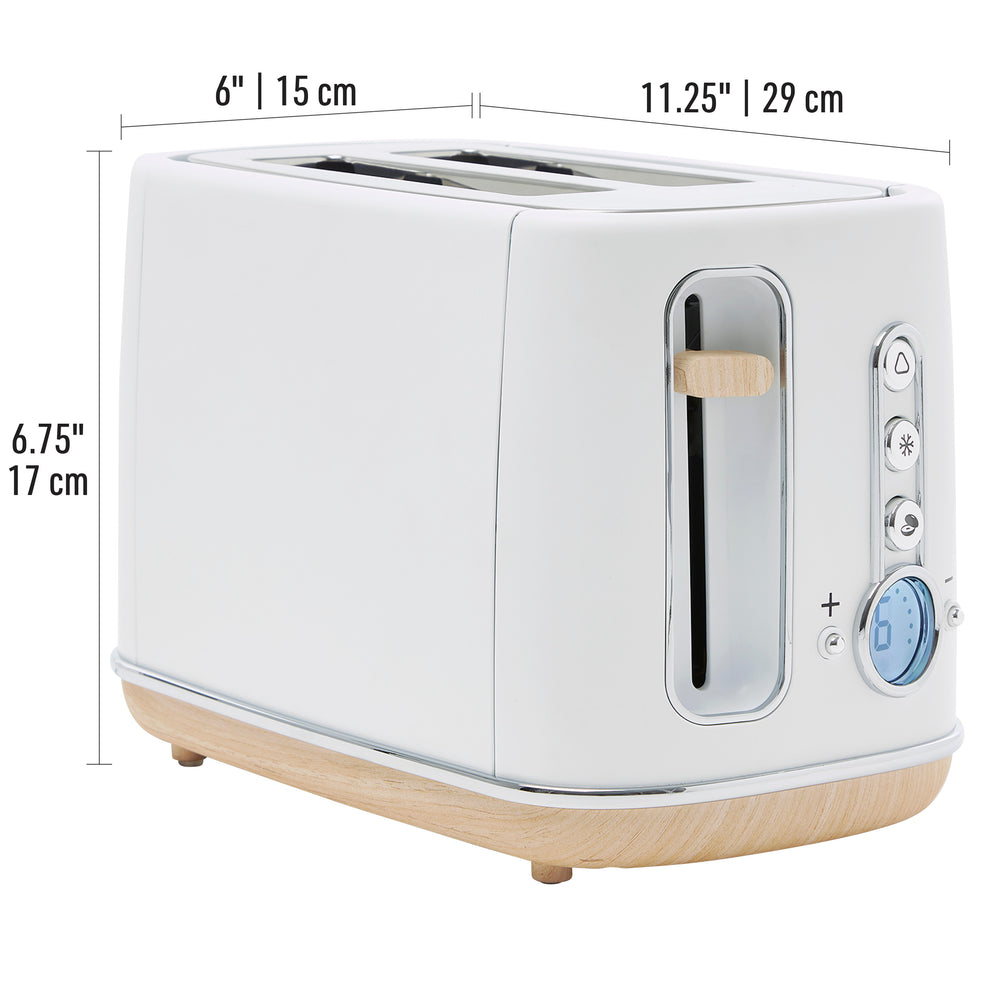 Dorchester 2 Slice Toaster Matte White – Hadenusa