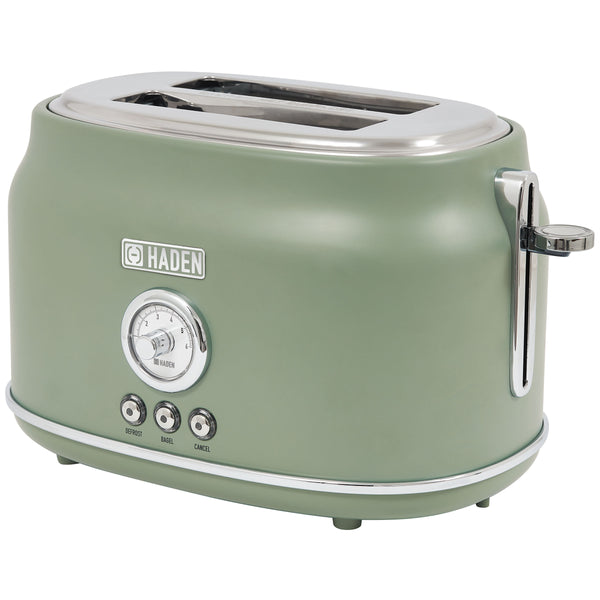 Dorset 2-Slice Toaster, Cedar Green & Chrome - 75172 – Hadenusa