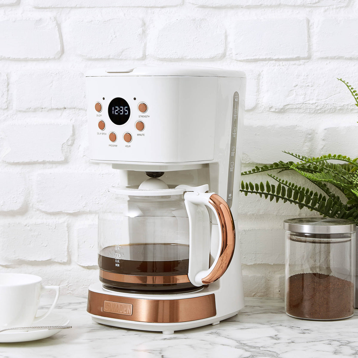 Haden Ivory & Copper Coffee Machine – Hadenusa